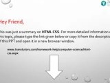 Html Css Computer Science Pptx