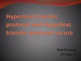 Hypertext Transfer Protocol And Hypertext Transfer Protocol Secure Http
