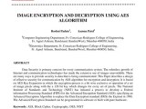 Image Encryption And Decryption Using Aes Algorithm Pdf