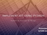 Implement Iot Using Python Ppt