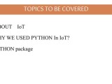 Implement Iot Using Python Ppt