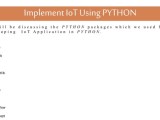 Implement Iot Using Python Ppt