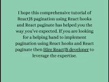 Implement React Pagination With React Hooks And React Paginate Pdf