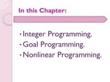 Integer Programming Goal Programming And Nonlinear Programming Pdf