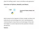 Integrating Python With Nodejs And React Powerful Combination For Web