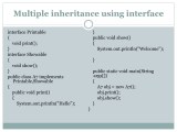 Interface In Java Multiple Inheritance In Java Interface