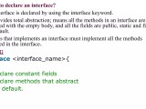 Interface In Java Pptx
