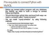 Interface Python With Mysql Connectivity Pptx