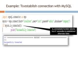Interface Python With Mysql Connectivity Pptx Databases Computer
