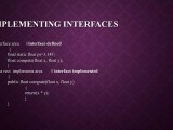 Interfaces In Java Pptx