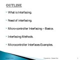 Interfacing Methods Of Microcontroller Ppt