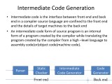 Intermediate Code Generation Ppt