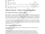 Interview Level Qa On Python Programming Pdf