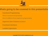 Introduction To Functional Programming With Java 8 Pptx