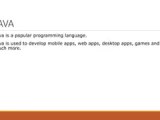 Introduction Of Object Oriented Programming Language Using Java Pptx
