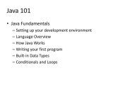 Java 101 Intro To Java Programming Pptx Programming Languages