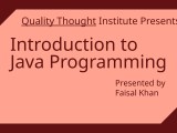 Introduction To Java Programming Language Pptx