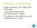 Introduction To Javascript Ppt Web Development Internet