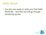 Introduction To Javascript Ppt Web Development Internet