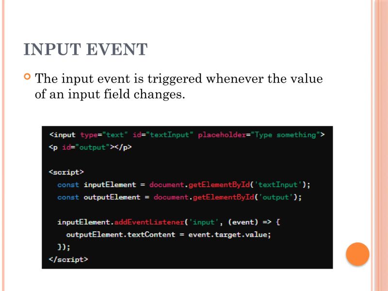 Introduction To Javascript Dom And User Input Pptx - Creative Desktop Ocean Designs | Free Download