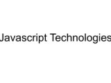 Introduction To Javascript Technologies Pdf
