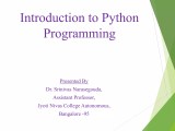 Introduction To Python Programming Pdf