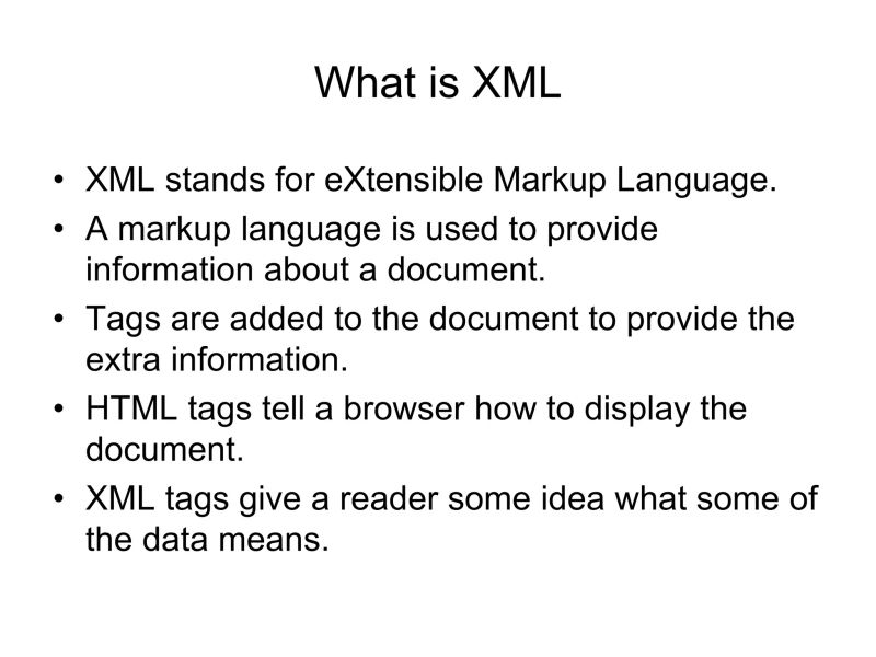 Introduction to xml, uses of xml wt | PPT