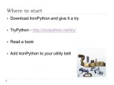 The Net Developer S Introduction To Ironpython Pptx