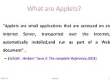 Applets Basic Introduction Ppt
