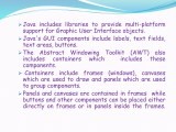 Gui Components In Java Pptx