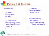 Java Class Structure Ppt