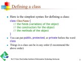 Java Class Structure Ppt