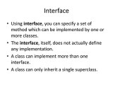 Java Interface Pptx