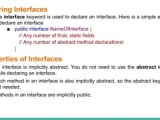 Java Interfaces Pptx