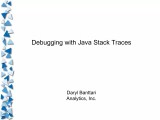 Java Stack Traces Ppt