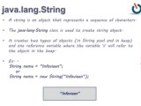 Java String Handling Pptx