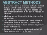 Java Abstract Class Abstract Methods Pptx