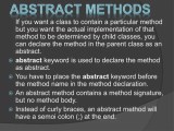 Java Abstract Class Abstract Methods Pptx