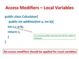 Java Access Modifiers Ppt
