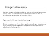 Slide Presentasi Kuliah Java Array Implementation Ppt
