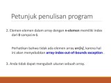 Slide Presentasi Kuliah Java Array Implementation Ppt Free Download
