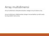 Slide Presentasi Kuliah Java Array Implementation Ppt