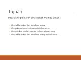 Slide Presentasi Kuliah Java Array Implementation Ppt