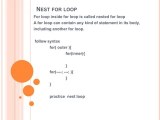For Loop In Java Pptx