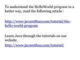 Java Hello World Program Pptx