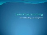 Java Programming Event Handling Pptx