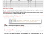 Java Programming Conditional Statements Switch Pdf