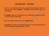 Javascript With Syntax Implementation Pptx