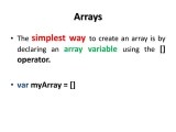 Javascript Array Creating Array Pptx