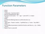 Java Script Functions Ppt